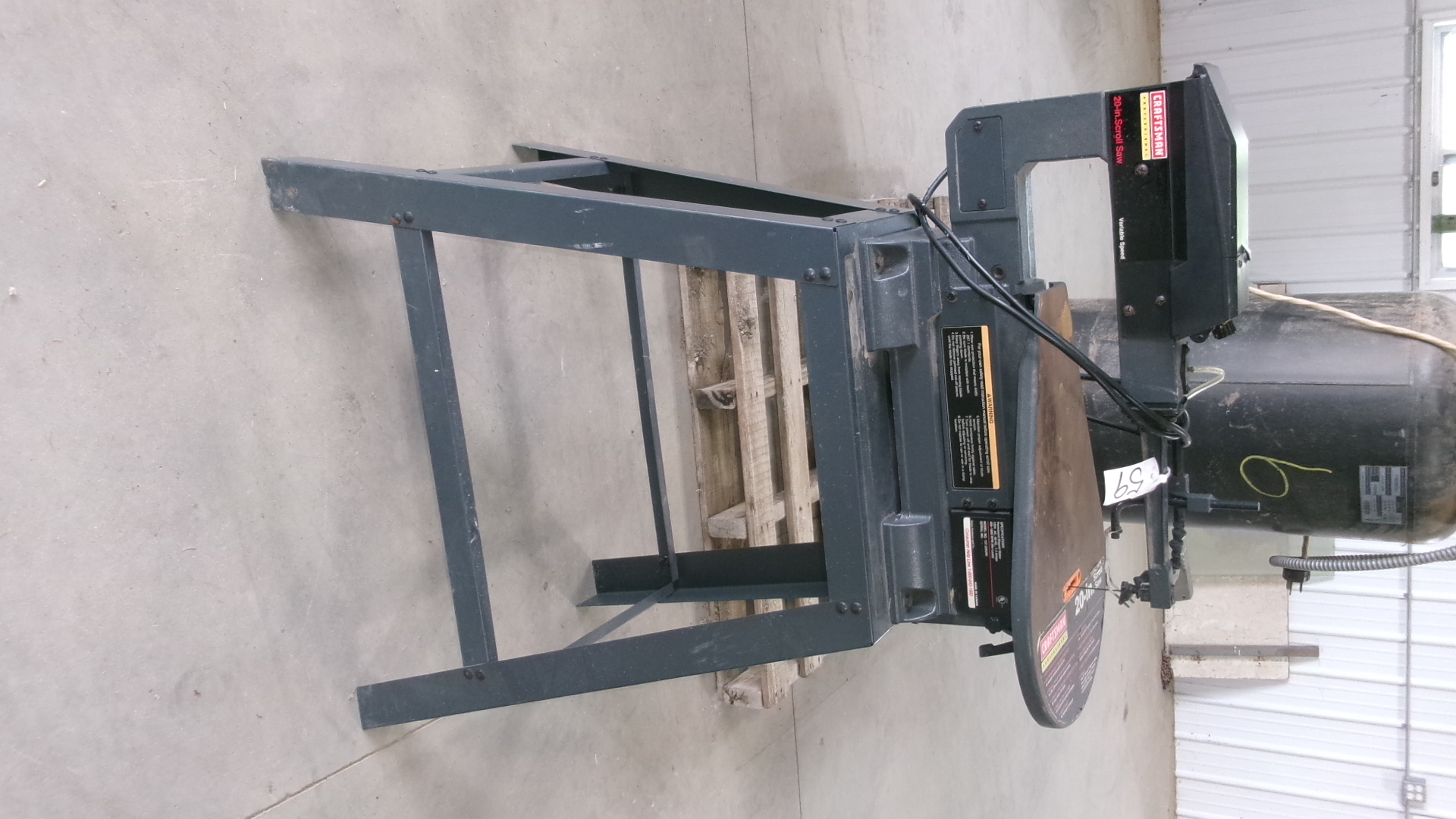 20 CRAFTSMAN SCROLL SAW on stand Proxibid