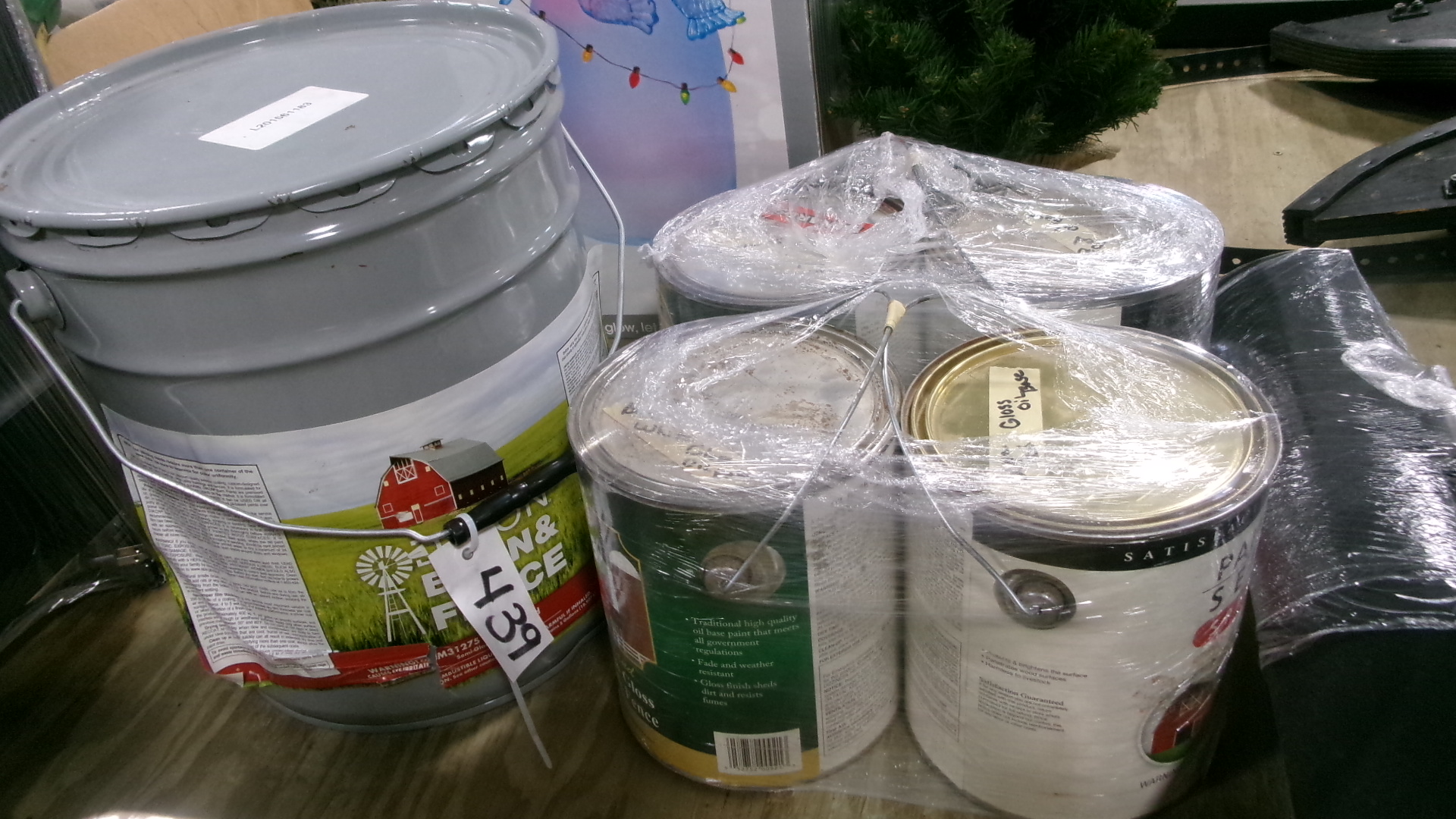 7 GALLONS OIL BASE RED BARN PAINT & 1 GALLON | Proxibid