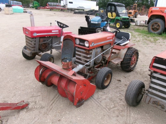 MASSEY FERGUSON # 12 RIDER w / SNOWBLOWER, good runner | Online ...