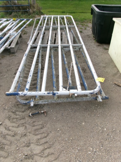 2- 16" X 4 1/2' CATTLE PIPE GATES w / hardware & latch | Farm Equipment ...