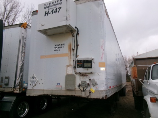 102" X 53' STORAGE SEMI VAN, no rear door, lo pro 22.5 tires, delivery ...