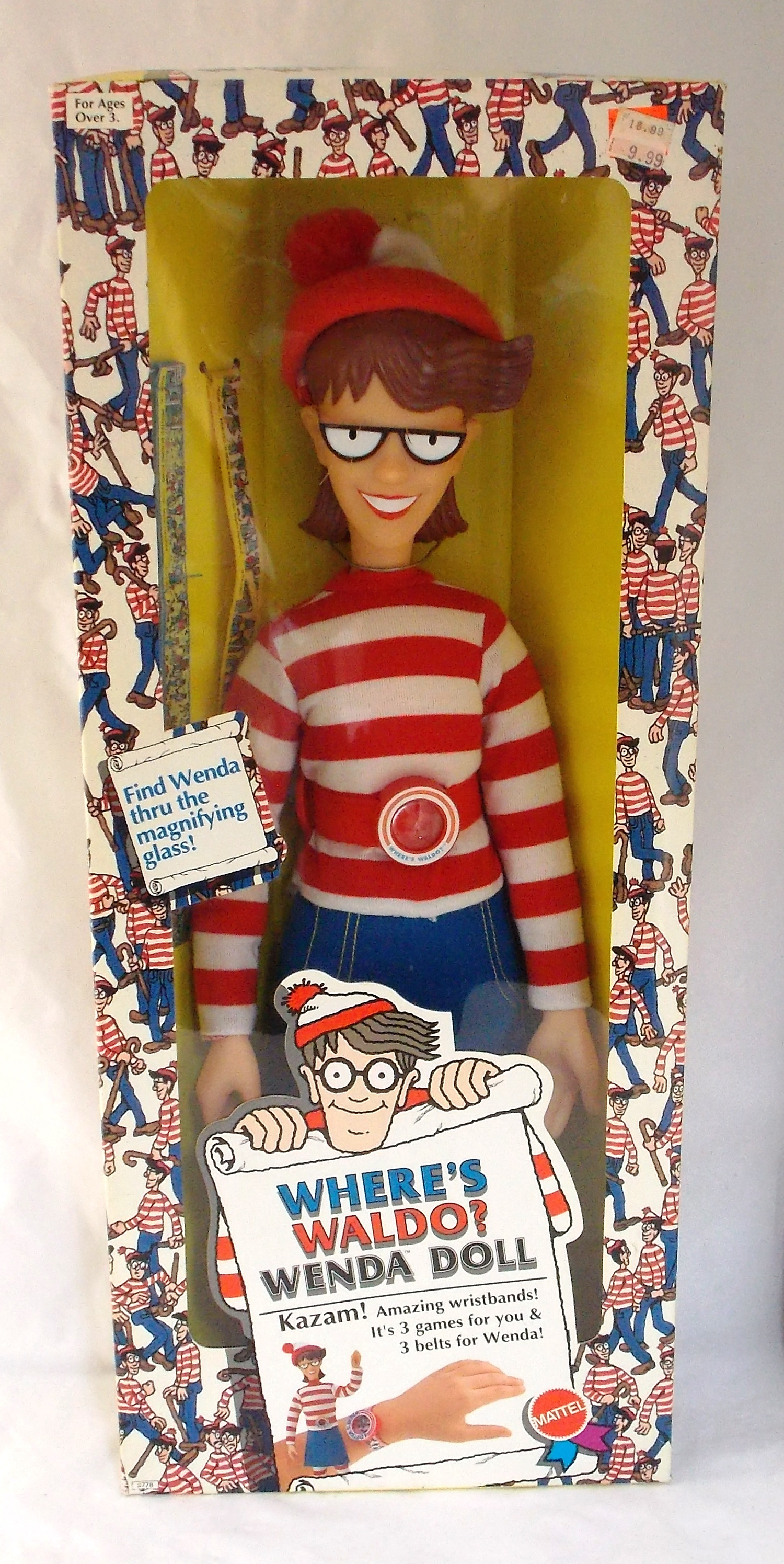 Vintage 1991 Where's Waldo Wenda 18" Doll in Box | Proxibid