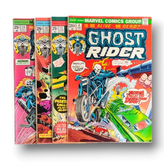 Ghost Rider, Vol. 1 Vintage Marvel Comics Comic Book Grouping | Art ...