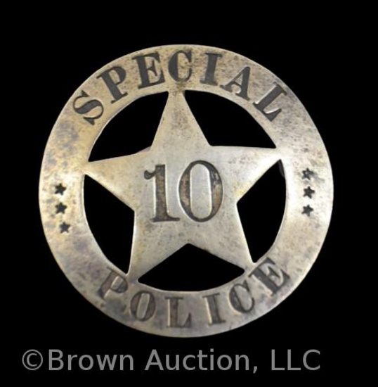 Circle and Star "Special 10 Police" badge | Art, Antiques ...