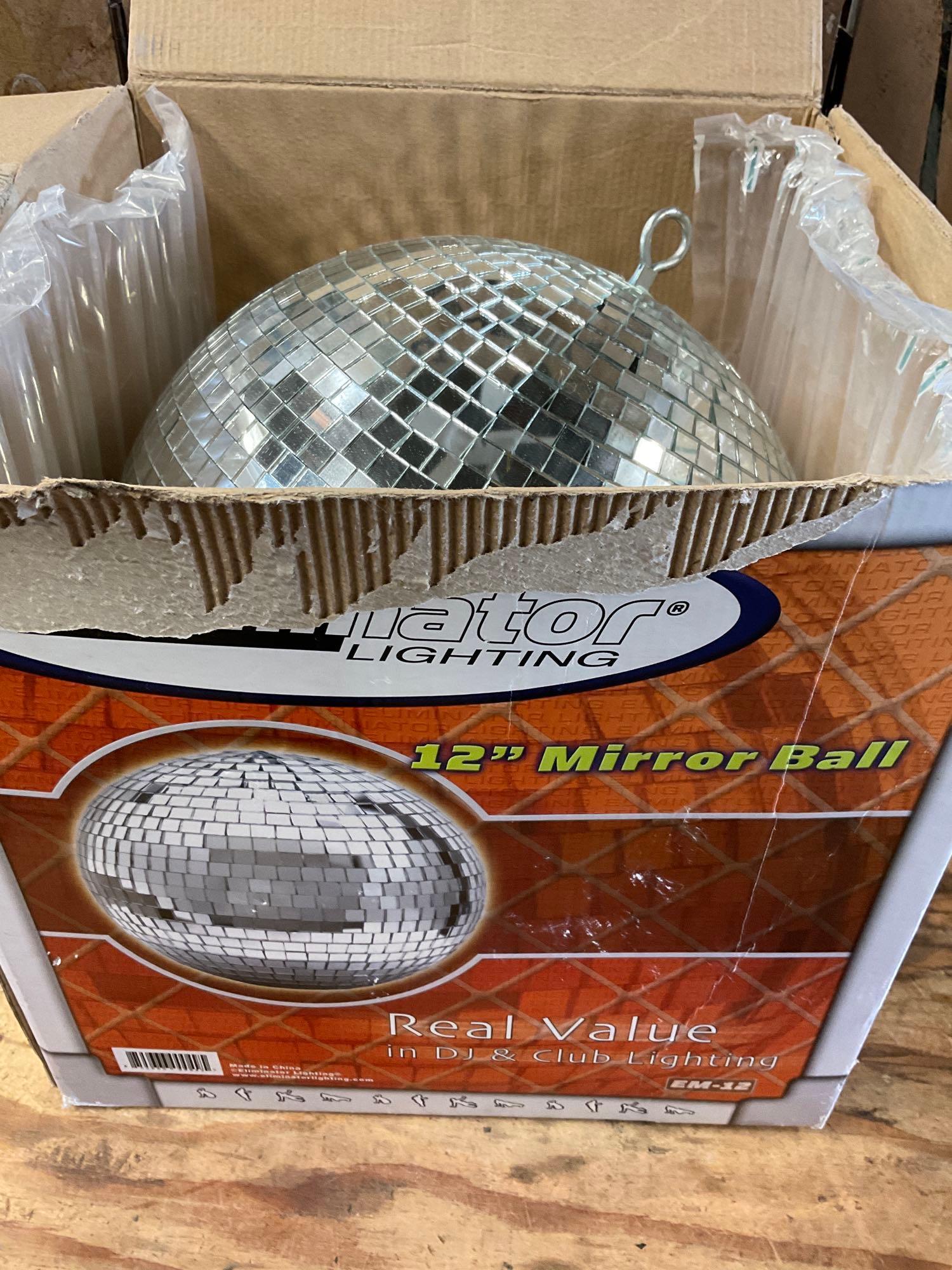 12" mirror ball | Proxibid