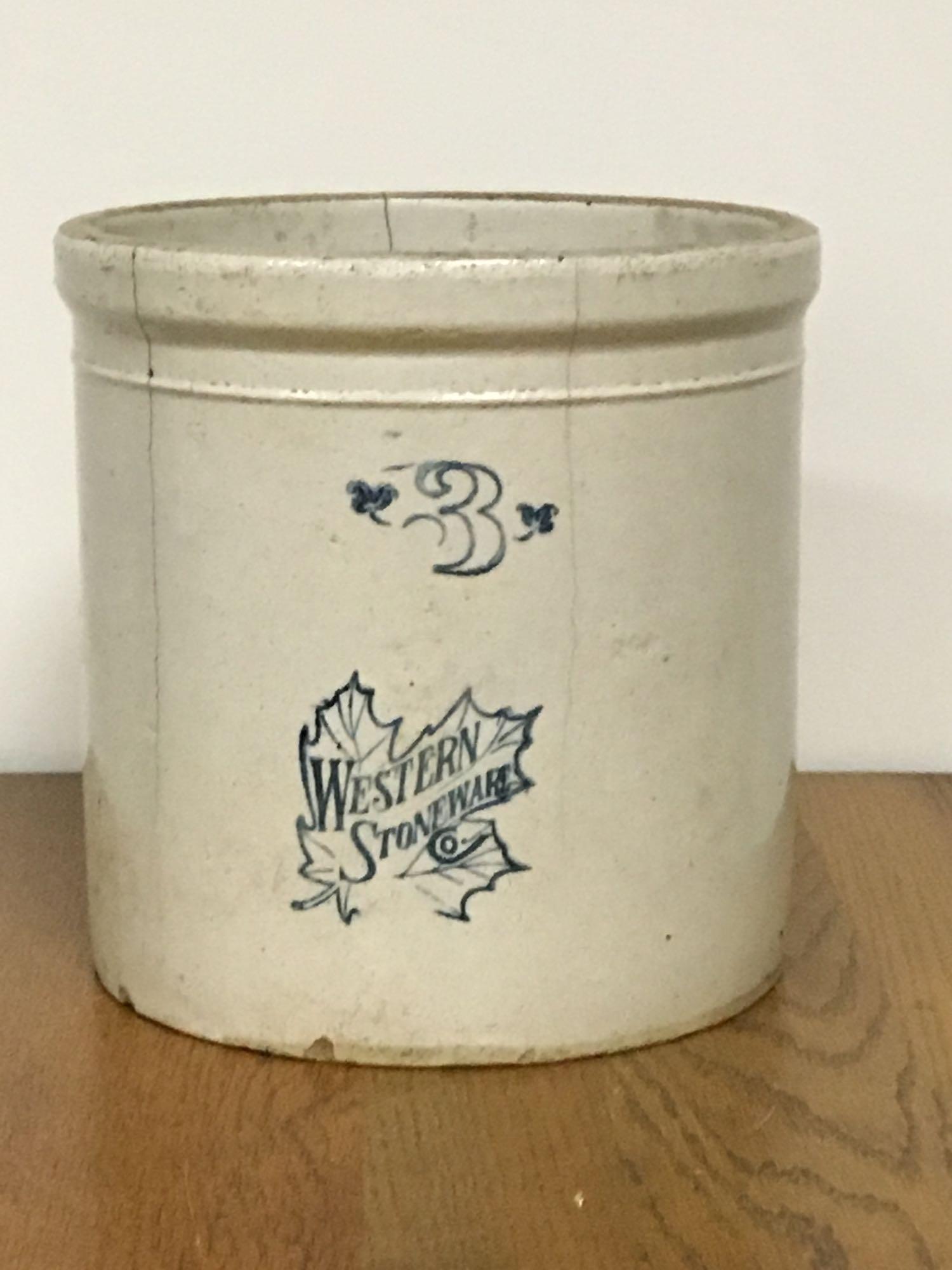 Western Stoneware 2 Gallon Crock 10 Gallon Western Stoneware Crock