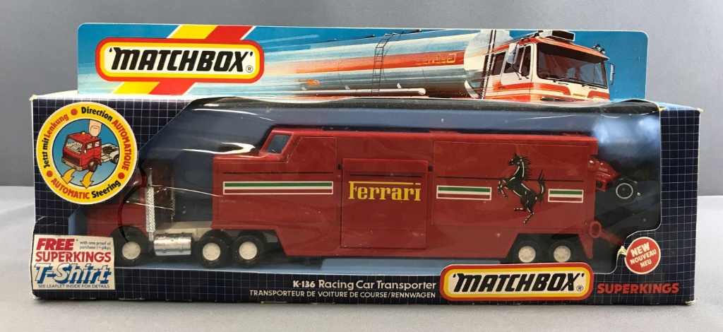 Matchbox Superkings K-136 Racing Car Transporter die cast truck in ...