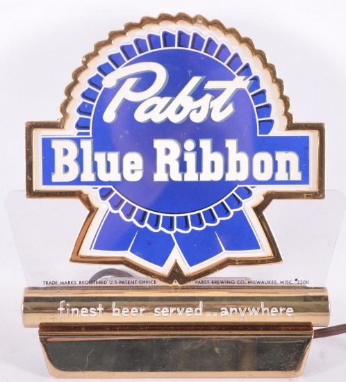 Vintage Pabst Blue Ribbon Light Up Advertising Cash Register Topper ...