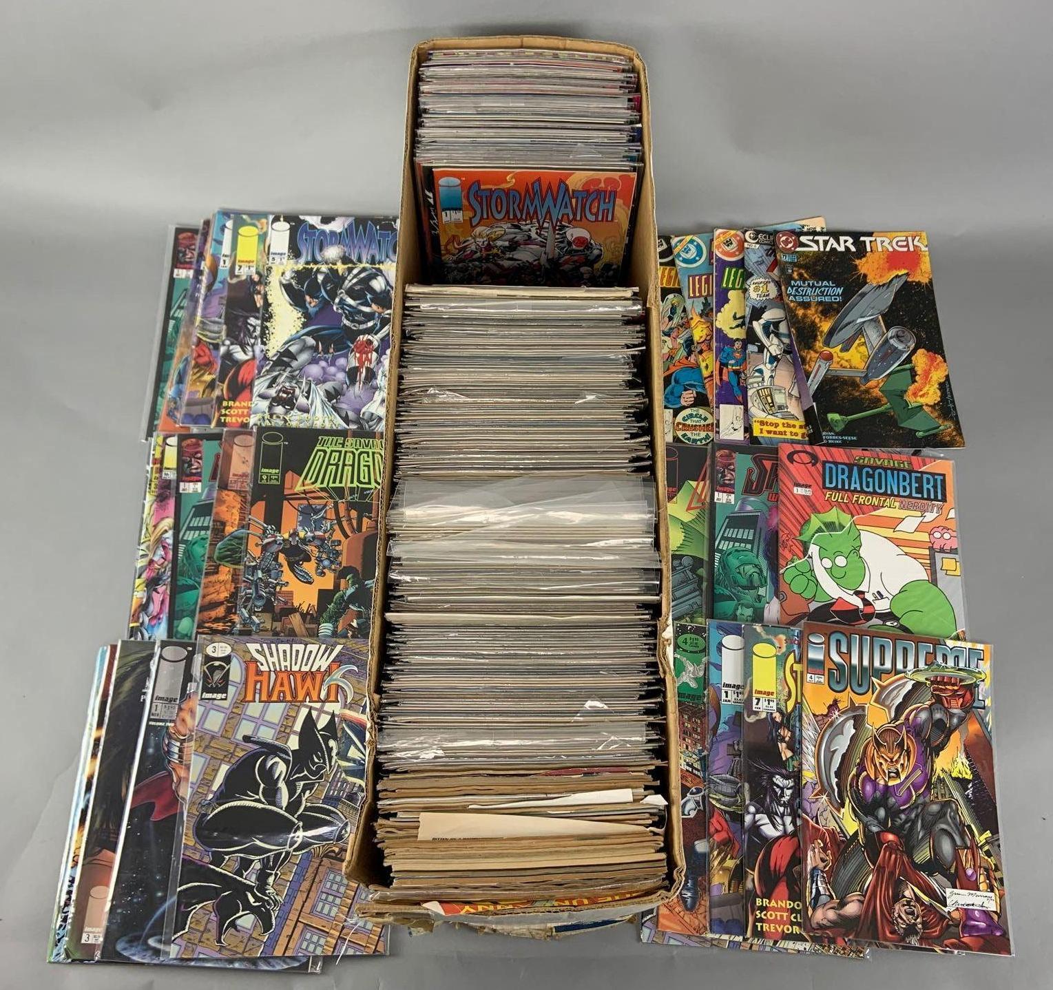 Long Box of Approximately 300 Comic Books | Proxibid
