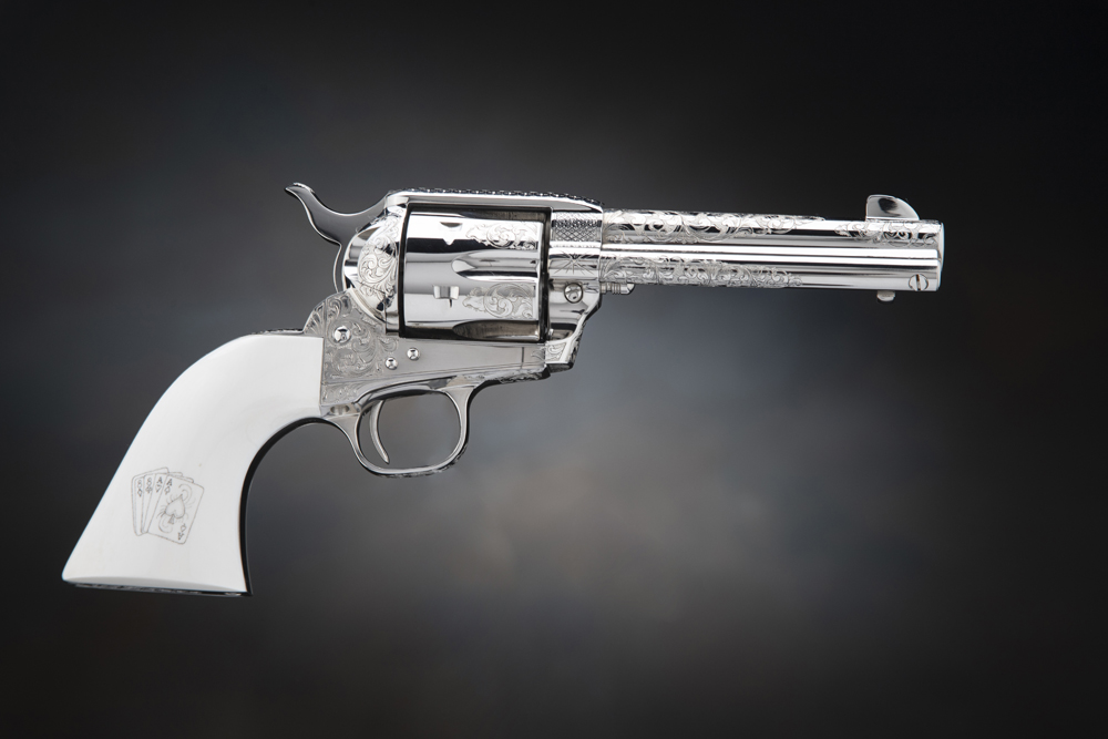 Engraved Colt Revolver