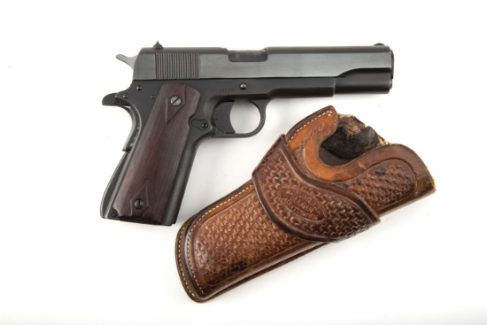 Remington Rand Model 1911A1, .45 ACP caliber, Auto Pistol, SN 1519906, 5" barrel. Typical WWII ...