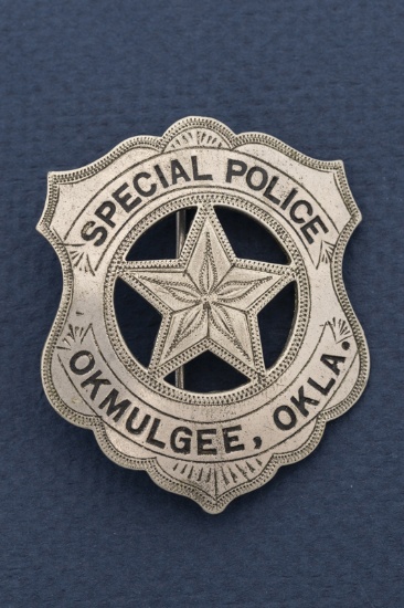 Vintage Shield Badge with 5-point cut out star center marked "Special ...