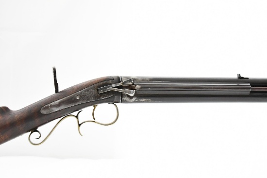 19th Century - Combination "Mule Ear" Percussion Rifle/Shotgun - A ...