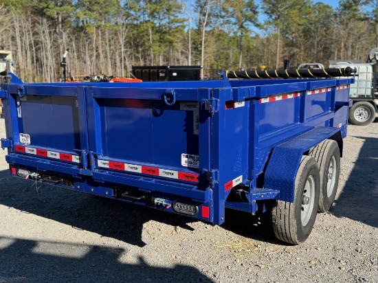 NEW 2024 Souhtern Utility 7x14 Blue 14K Dump Trl | Heavy Construction ...