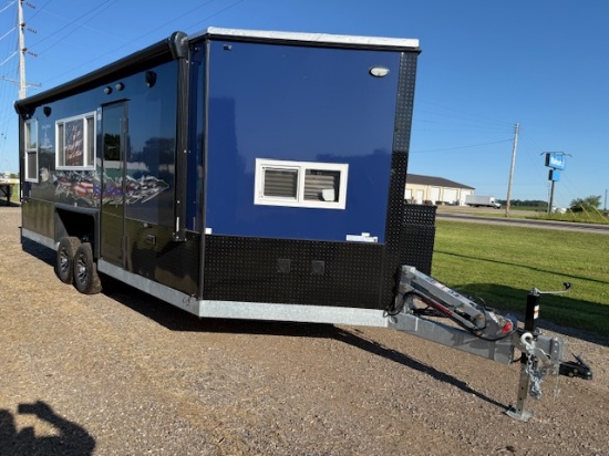 1765. 2026 8’ x 21’ V American Surplus RV Edition Ice Castle Fish House ...