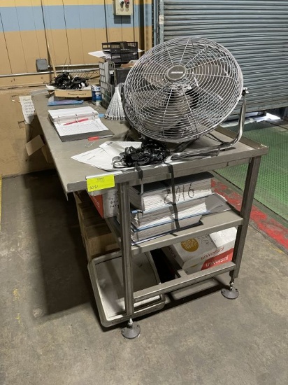 Stainless Steel Shipping/Receiving Desk with Fan. | Online Auctions ...