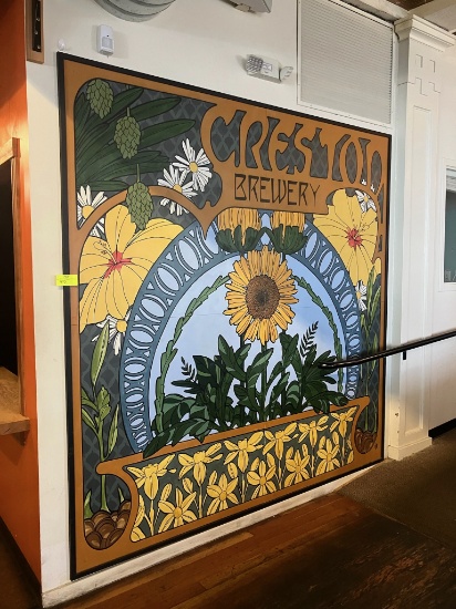 Large Creston Brewery Mural/Painting | Online Auctions | Proxibid