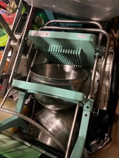 17-42-04 - Bin Of Misc Kitchen Equipment: Lexan Pans, Prince Castle ...