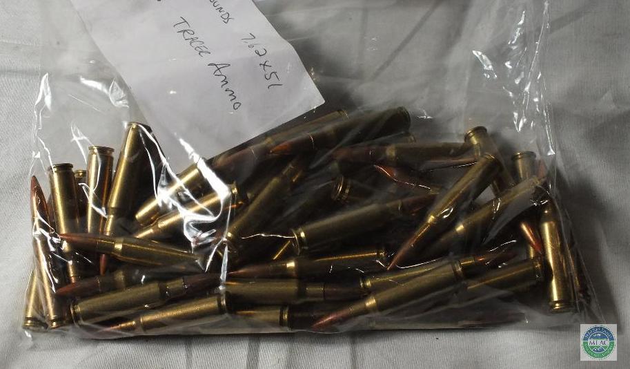 Approximately 50 Rounds 7.62 x 51 .308 Tracer | Proxibid