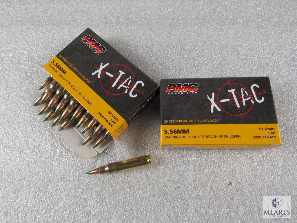 40 rounds PMC X-TAC 5.56 ammo. Green tip. 62 | Proxibid