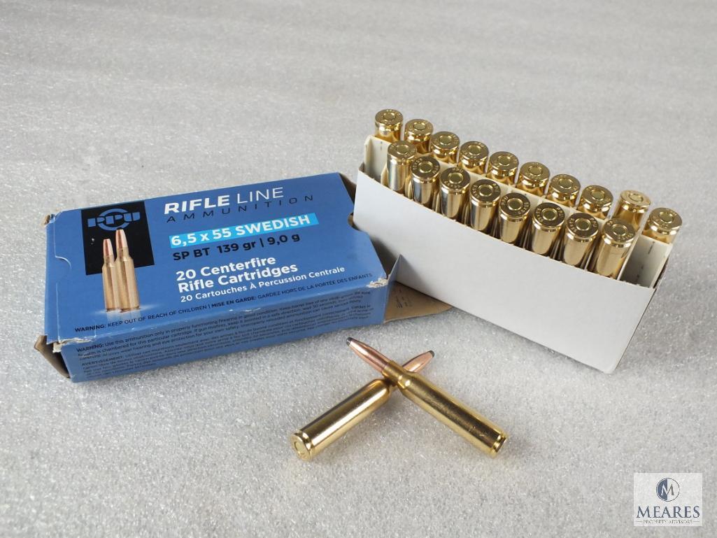 20 rounds Prvi Partizan 6.5x55 ammo. 139 grain | Proxibid