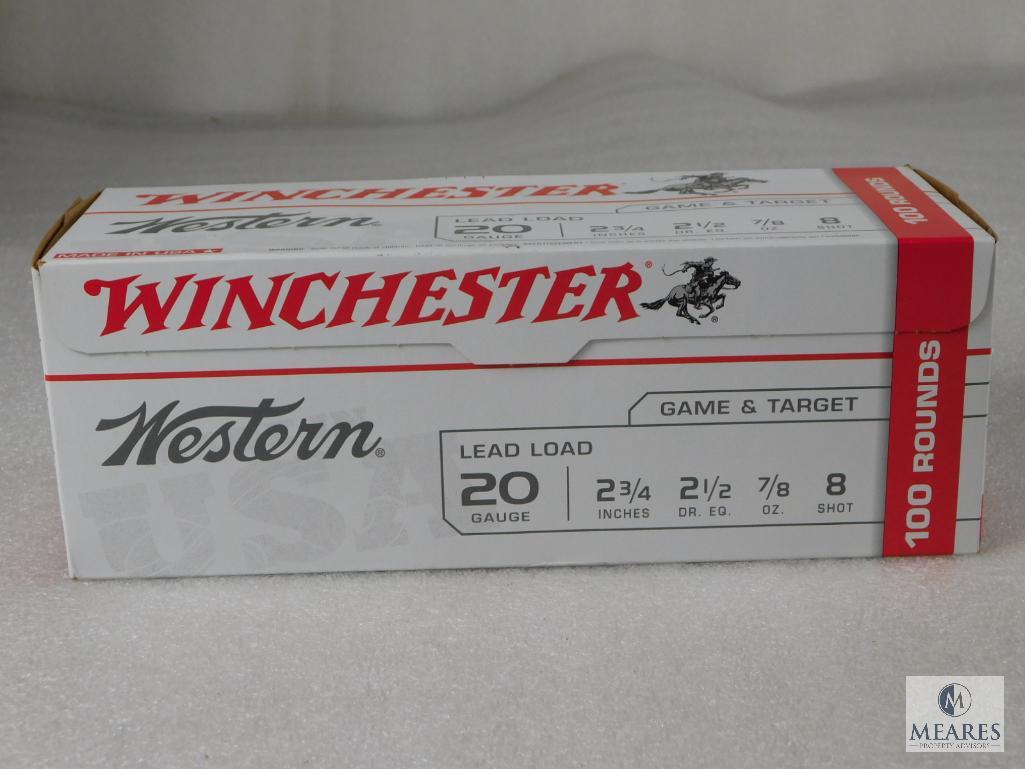 100 Rounds Winchester 20 Gauge Lead Load 2-3/4" 8 | Proxibid