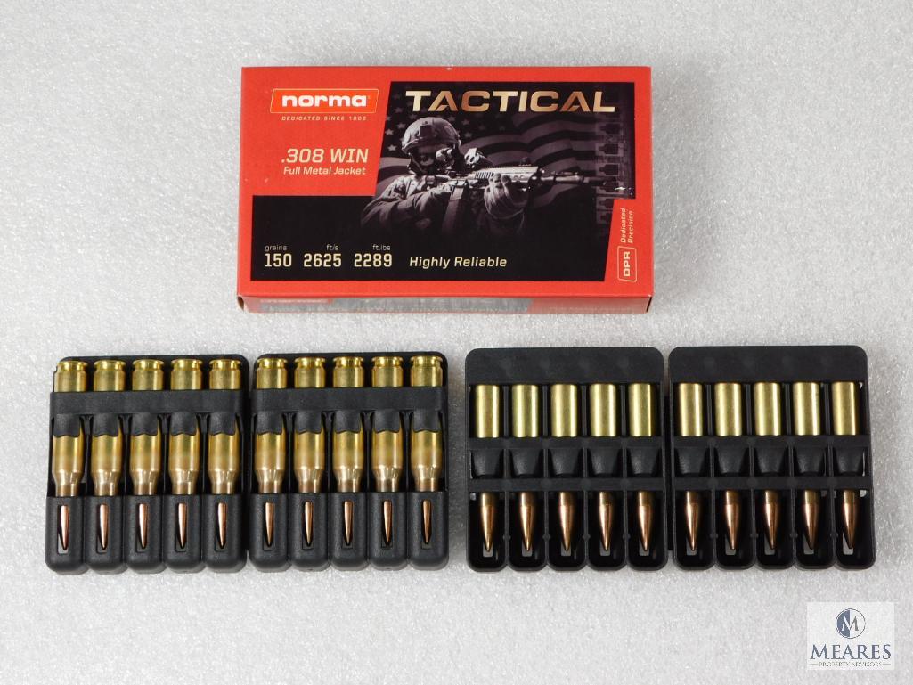 20 Rounds Norma Tactical .308 Win Full Metal | Proxibid