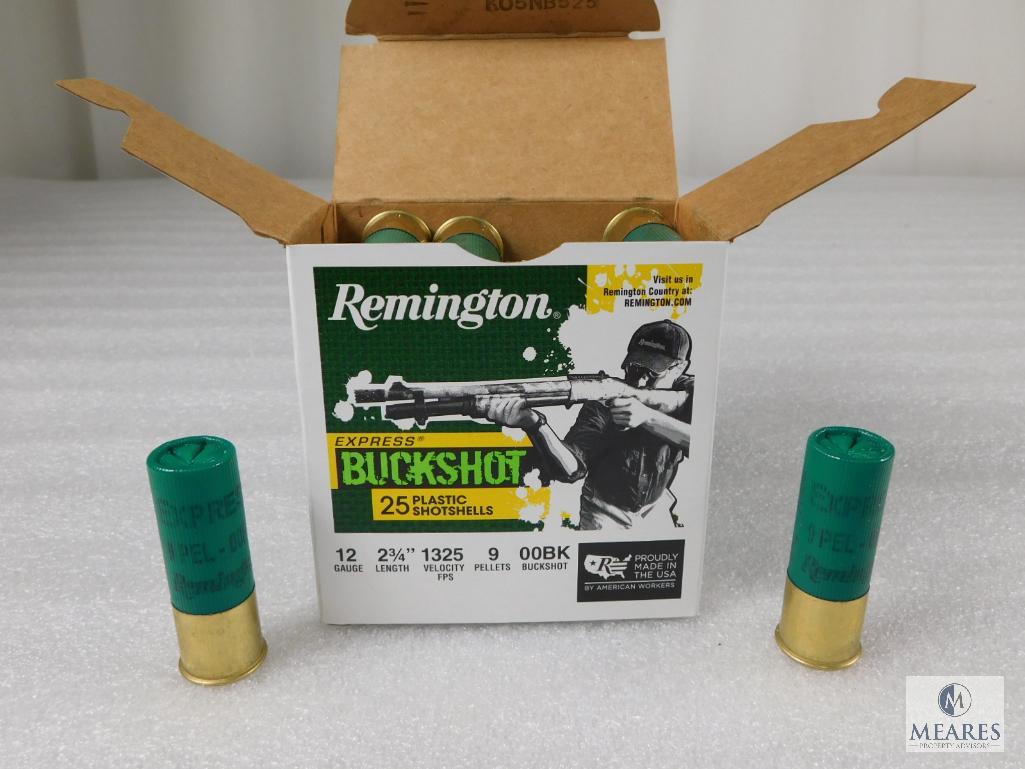 25 Rounds Remington 12 Gauge Buckshot 2 3/4" | Proxibid