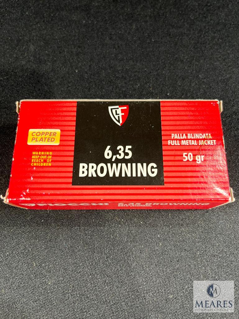 50 Rounds Fiocchi 6.35 Browning / .25 Auto 50 | Proxibid