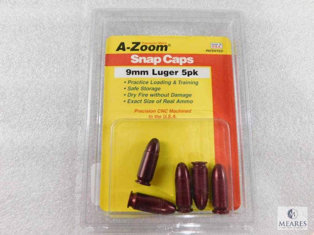 New 5 Pack A-Zoom 9mm Luger Snap Caps | Proxibid