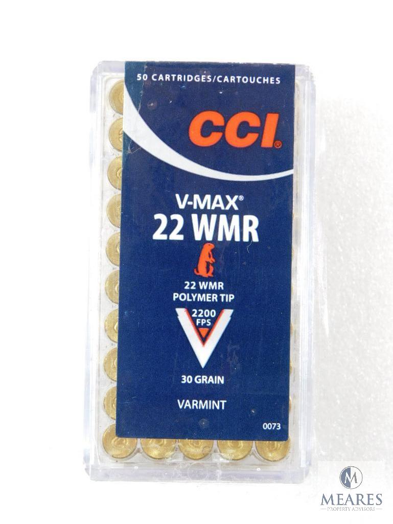 50 Rounds CCI V-Max .22 WMR Mag 30 Grain Polymer | Proxibid