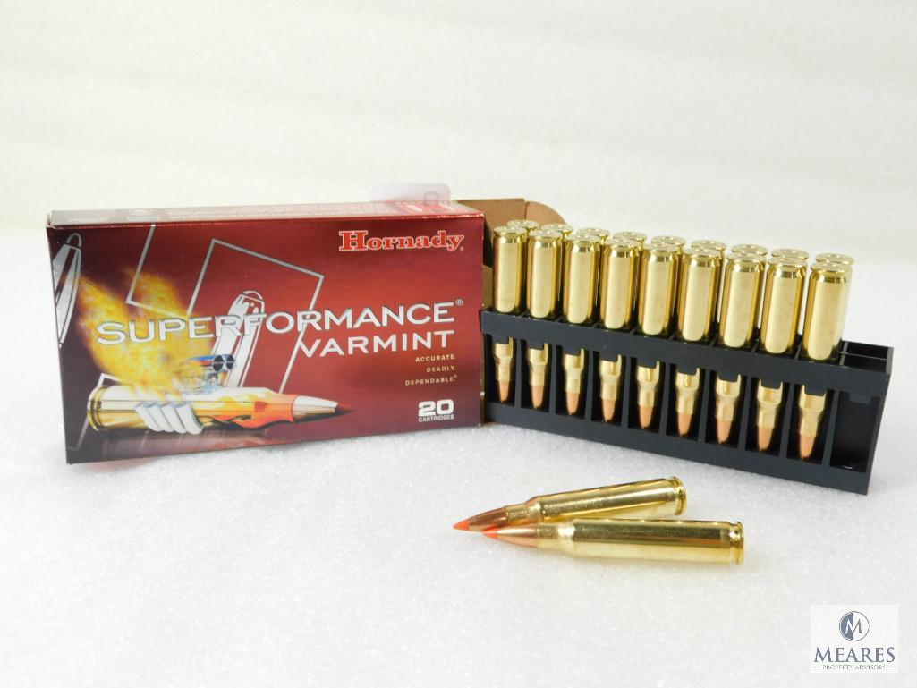 20 Rounds Hornady .223 REM 53 Grain V-Max Ammo | Proxibid