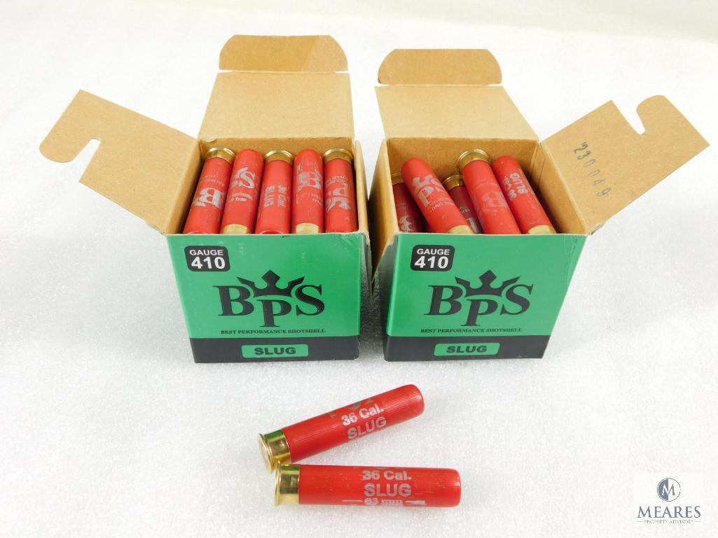 BPS .410 Bore Slugs, Two 25 Round Boxes | Proxibid
