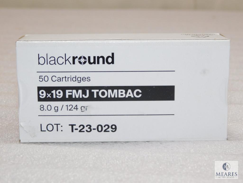 50 Rounds Blackround 9x19 FMJ Tombac, 124 Grain | Proxibid