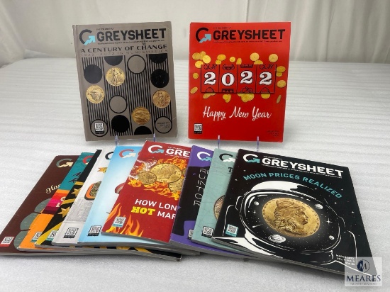 Complete 12 Month Set of 2022 Greysheet Coin Price Guides | Art ...
