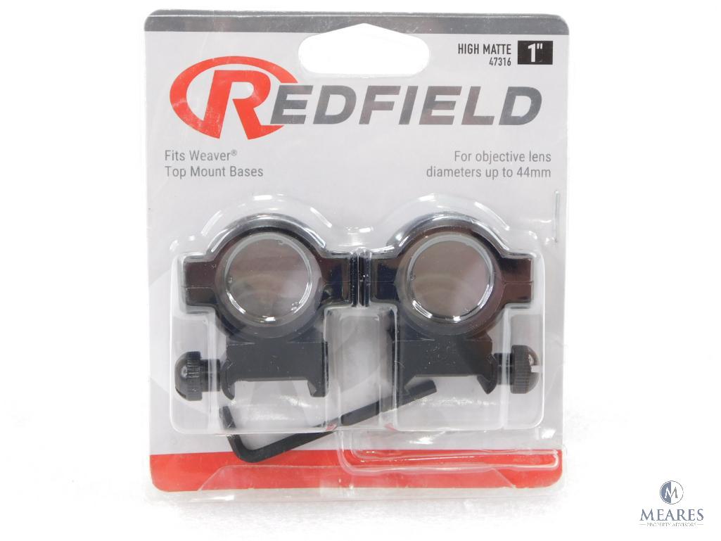 New Redfield 1" High Rifle Scope Rings Matte | Proxibid