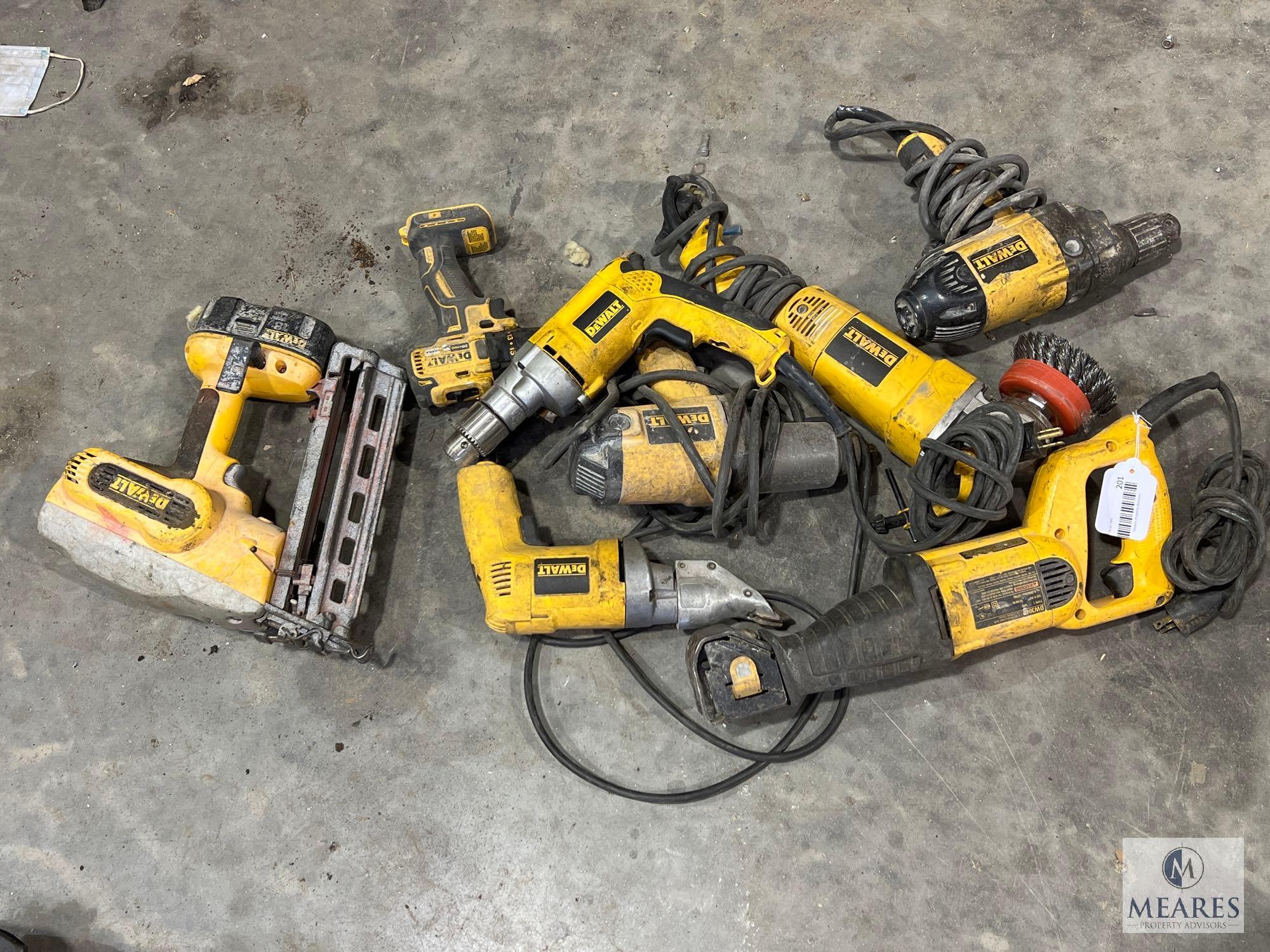 Large DeWalt Corded and Cordless Tool Lot | Proxibid