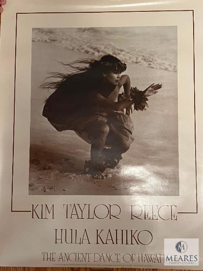 Artist Signed 1985(C) Kim Taylor Reece "Hula Kahiko" Poster | Online ...