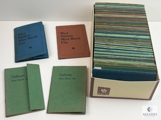 Lot of Blue Ribbon, and Velmar, Mint Block File Books | Online Auctions ...