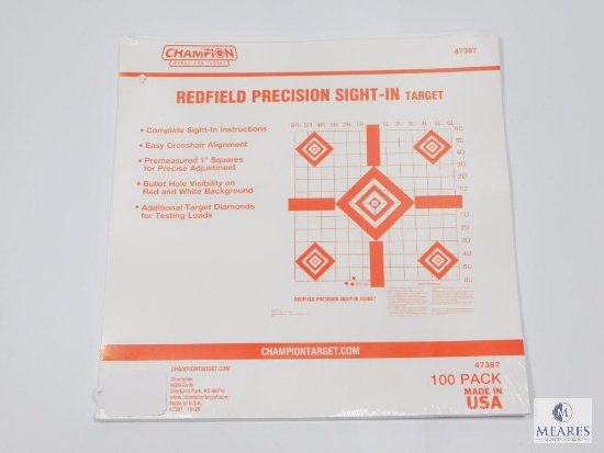 100 Pack Redfield Precision 16x16 Sight In Rifle Targets | Guns ...
