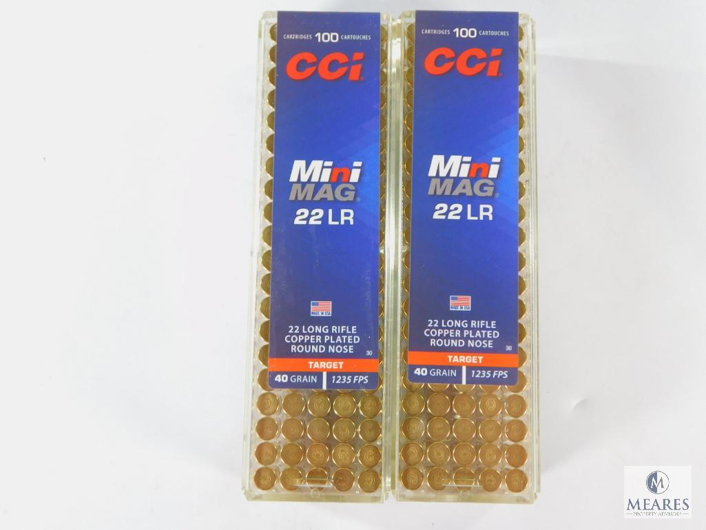 200 CCI Mini Mag .22 LR Copper-Plated Round Nose, | Proxibid