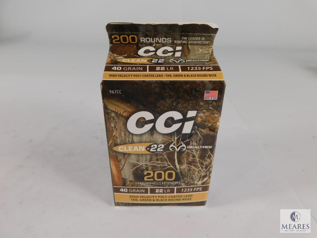 200 Rounds CCI Clean-22 Realtree 40 Grain 22 LR | Proxibid