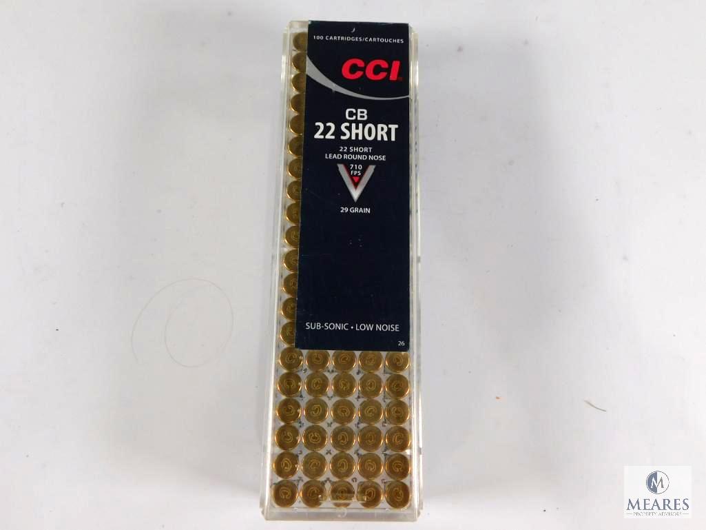 100 Rounds CCI CB 22 Short Lead Round Nose 29 | Proxibid