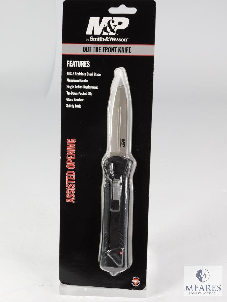 Smith and Wesson OTF Spring Loaded Tactical Knife | Proxibid