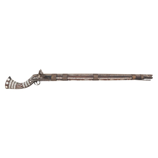 Unusually Large Khyber Pass Flintlock Jezail (Most Likely Rampart Gun ...