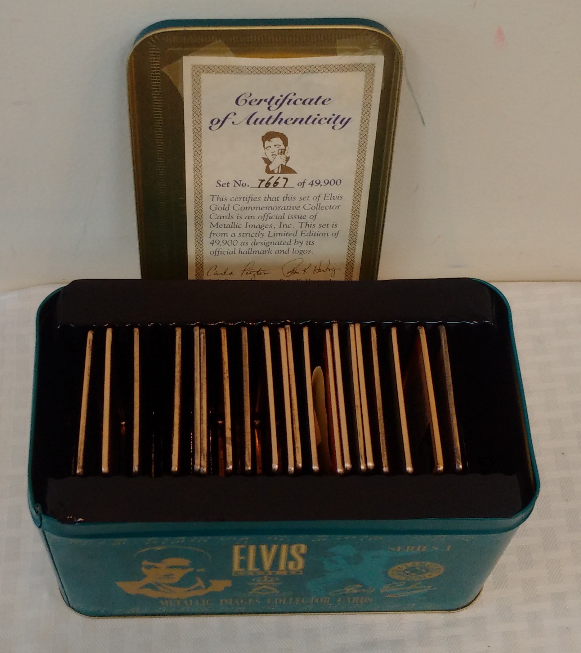 Elvis Presley Gold Limited Edition Series 1 Metal | Proxibid