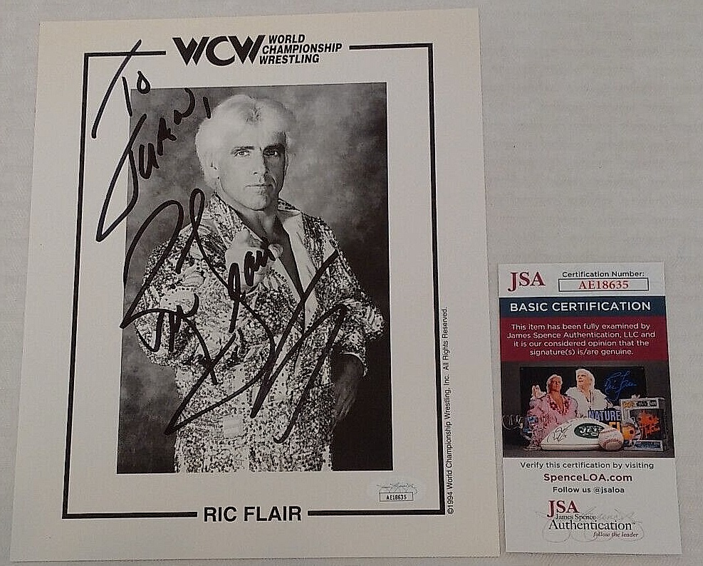 Rare 1994 Ric Flair Autographed Signed 8x10 Promo | Proxibid