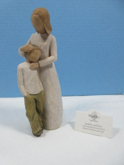 Collectors Demdaco Willow Tree Collection Mother & Son Resin Folk Art ...
