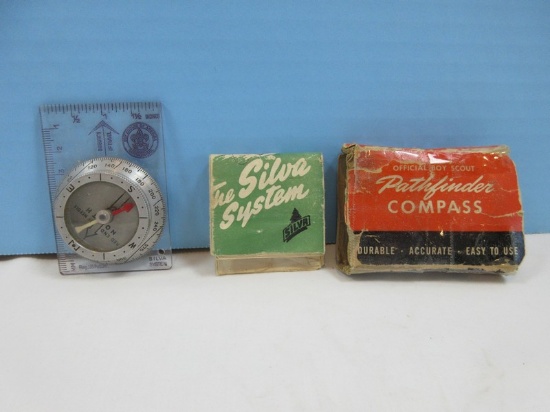 Official Boy Scout Pathfinder Compass w/Original Box & Paper | Online ...