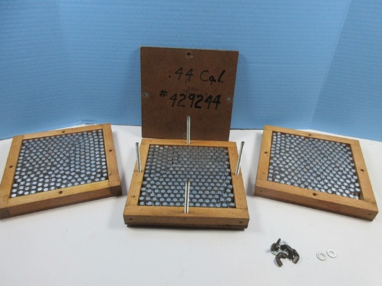 .44 Caliber Cast Lead flat Point Bullets Design for Reloading in wood ...